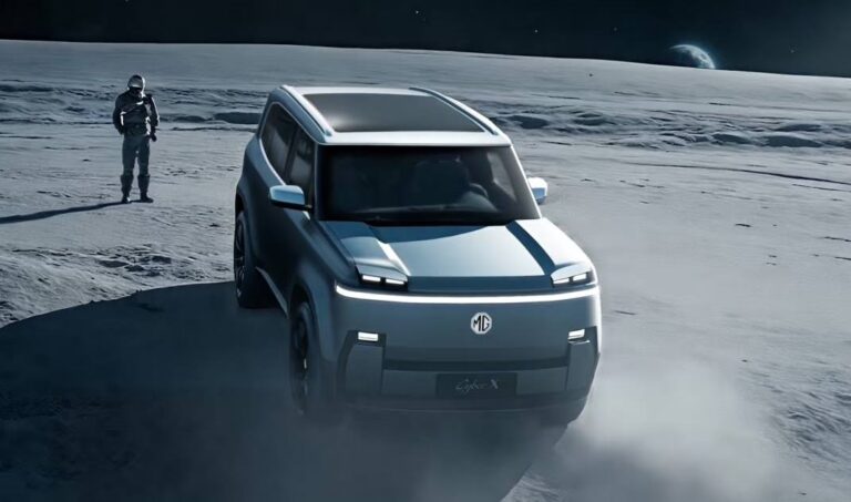 MG unveils Cyber X boxy SUV with pop up headlights