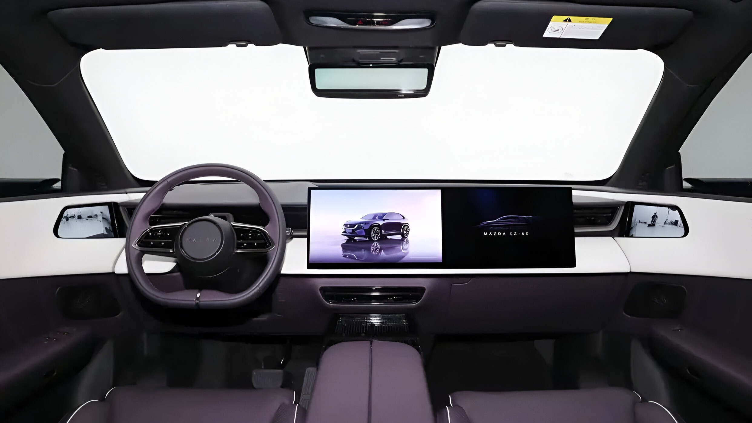 Mazda EZ-60 SUV's cabin exposed: 26.5-Inch 5K screen, & Dolby Atmos