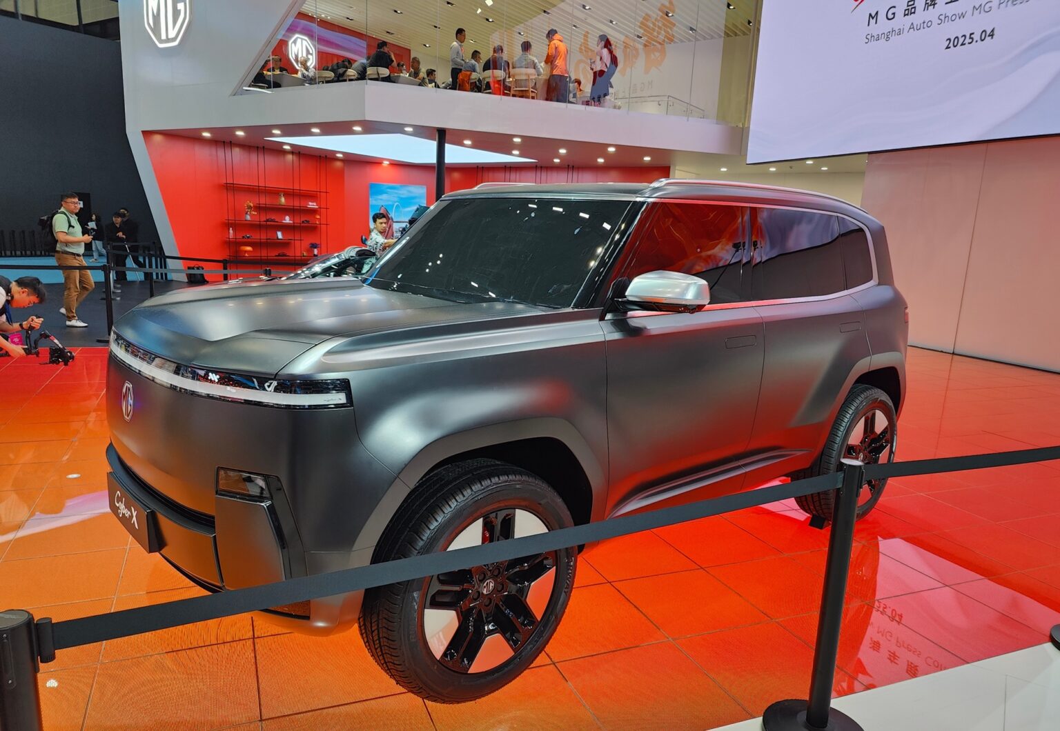MG unveils Cyber X boxy SUV with pop up headlights