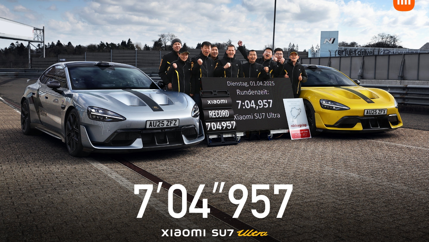 Xiaomi SU7 Ultra sets new Nürburgring record for production EVs