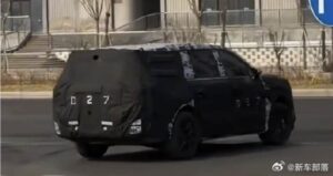 Xiaomi YU9 SUV prototype spotted, full-size SUV with 1,500 km range likely