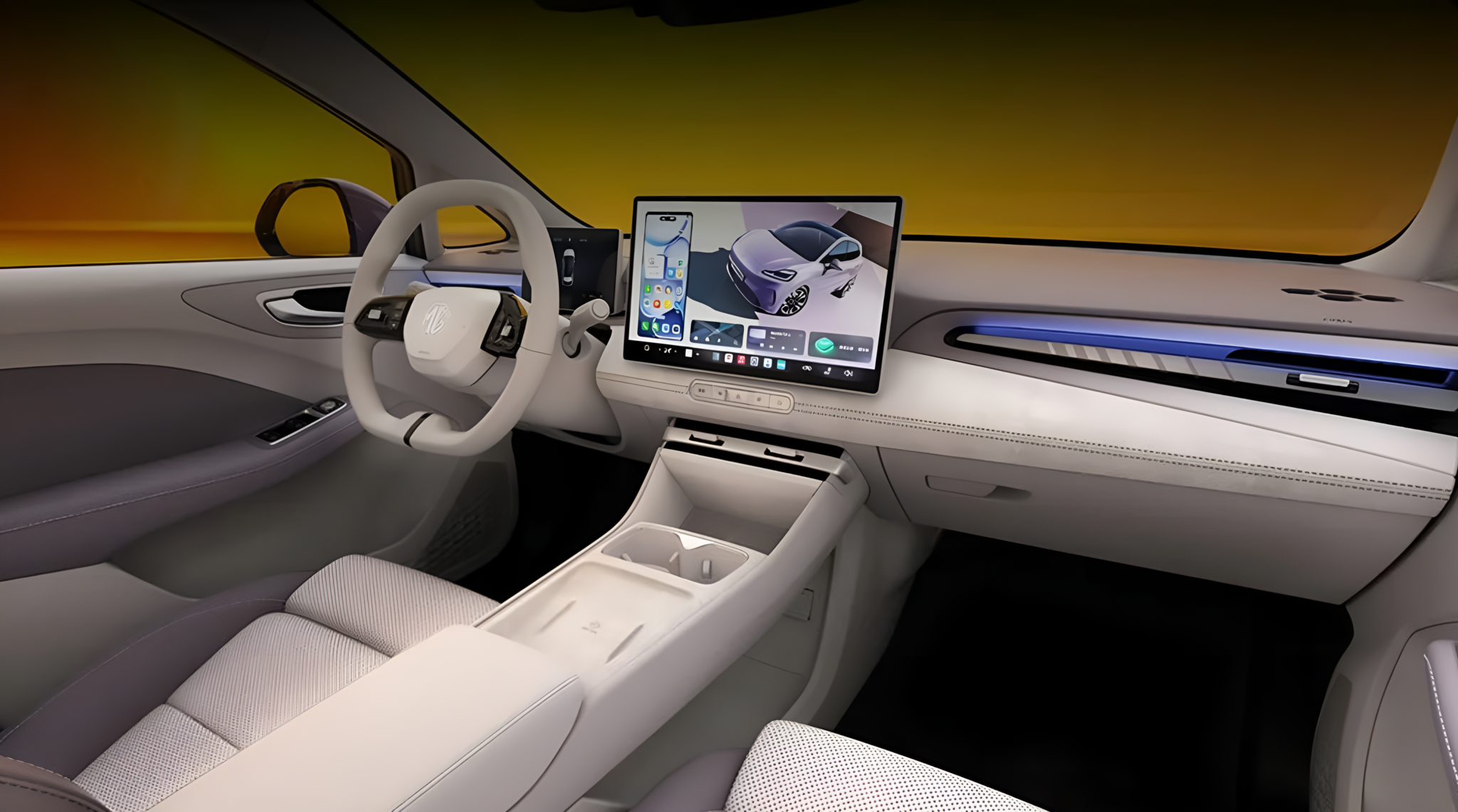 2025 MG4 EV interior officially revealed with Oppo smart cockpit and comfort-focused redesign