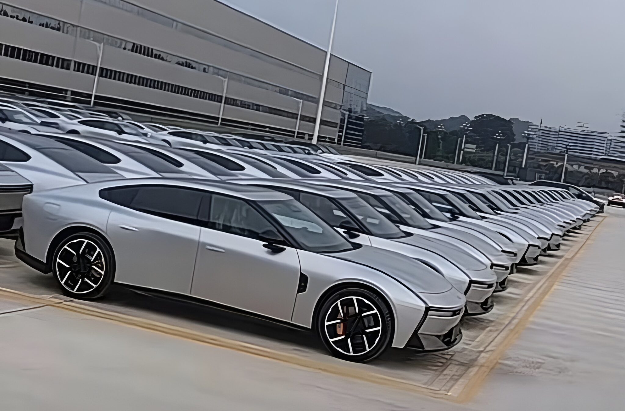 New Xpeng P7 spotted in bulk at factory, August launch expected