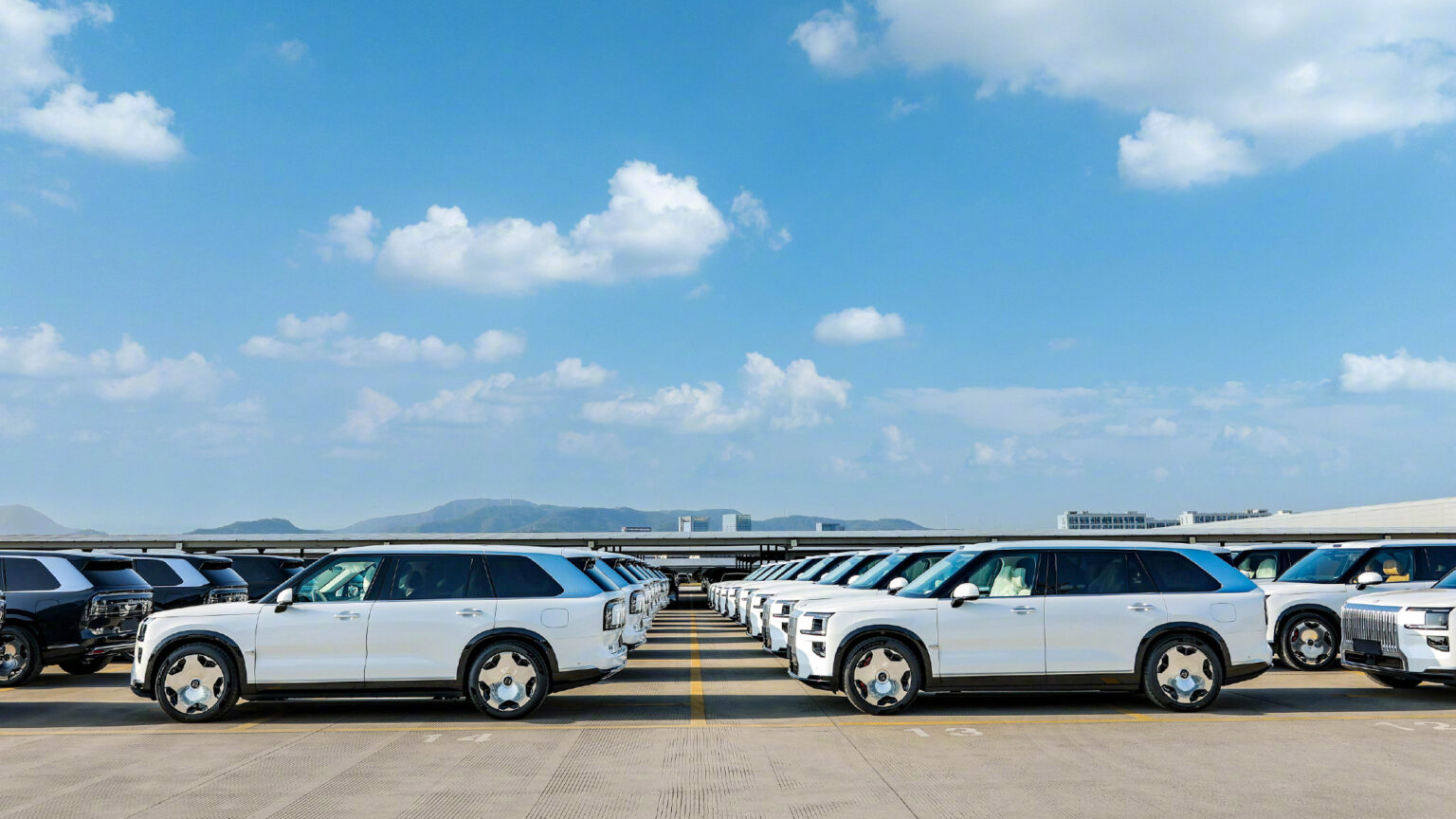 Zeekr 9X PHEV luxury SUV piles up at the factory ahead of launch