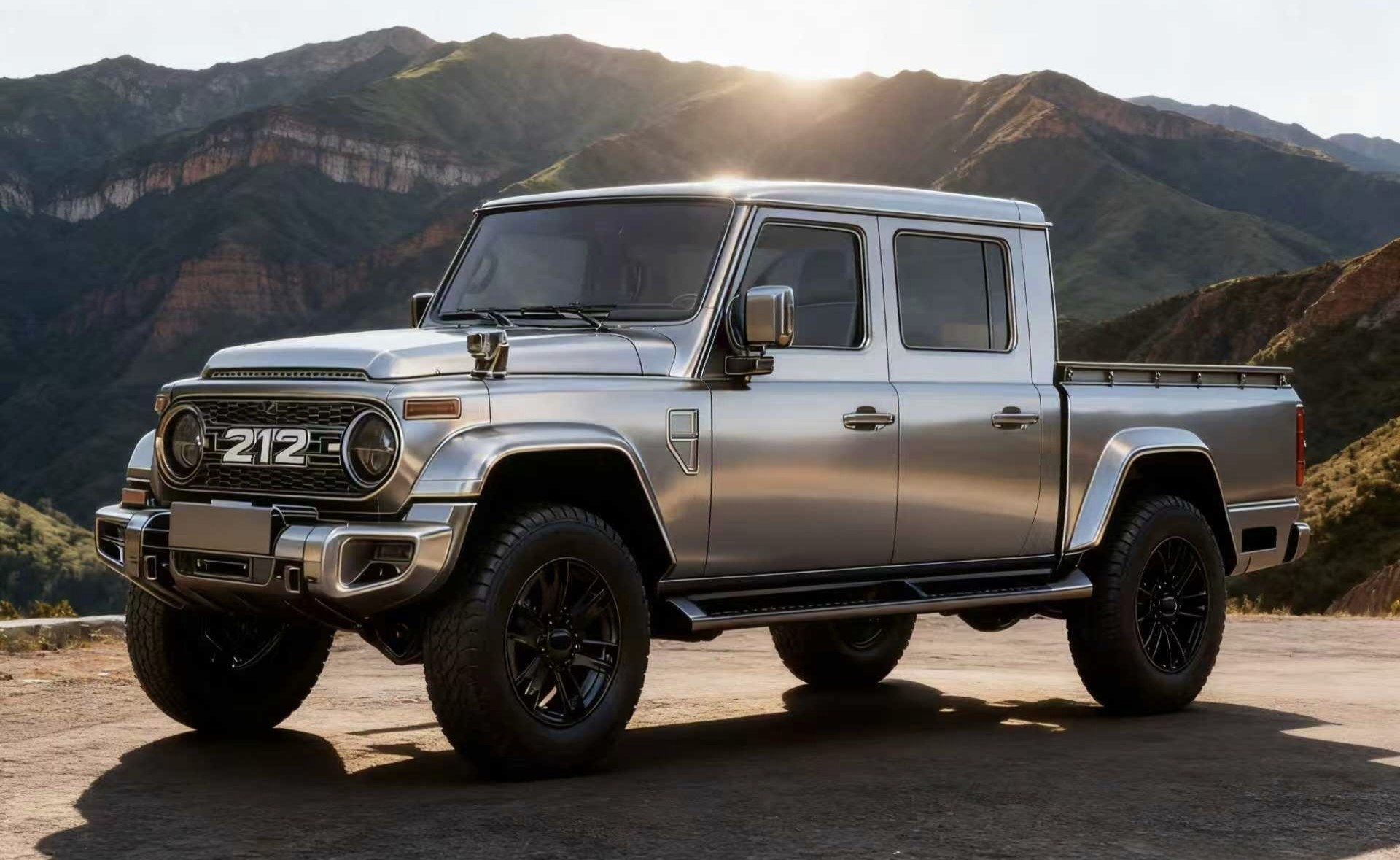 BAW 212 T01, channels Land Rover Classic, with new soft-top and pickup ...